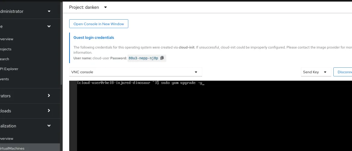 Subscribing RHEL VMs in OpenShift Virtualization